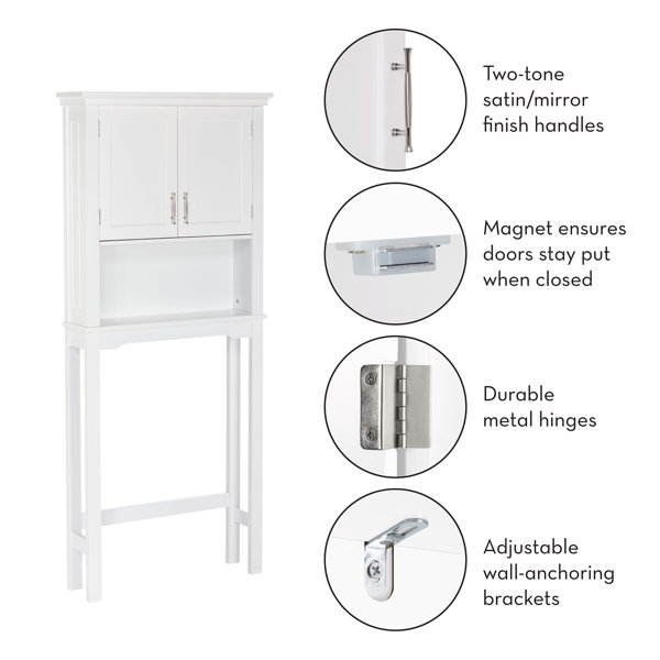 Highland Dunes Rysing Freestanding Over-the-Toilet Storage & Reviews ... Highland Dunes Rysing Freestanding Over-the-Toilet Storage & Reviews ...